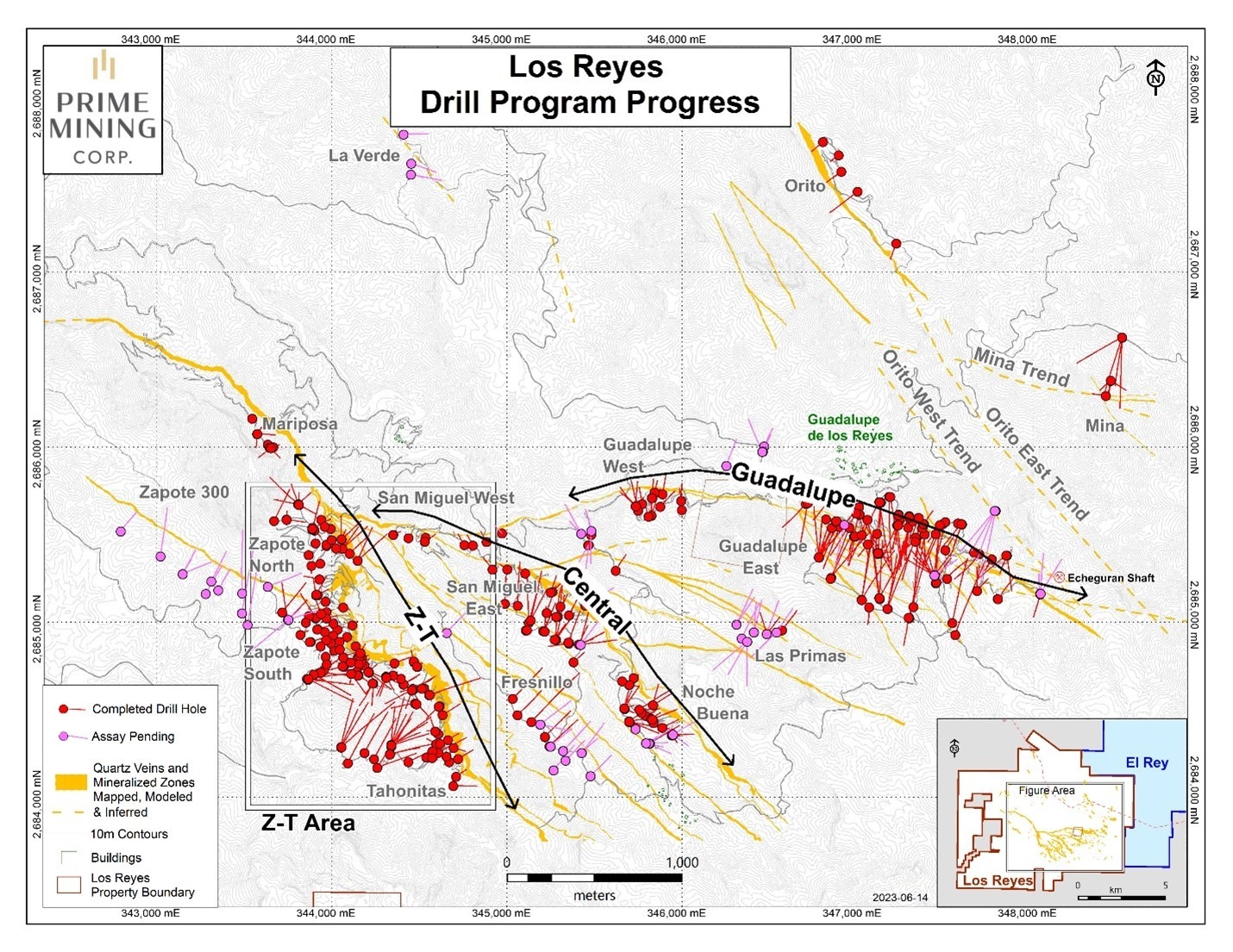 Prime Mining descubre nuevas zonas de mineralización de alta ley en Los ...