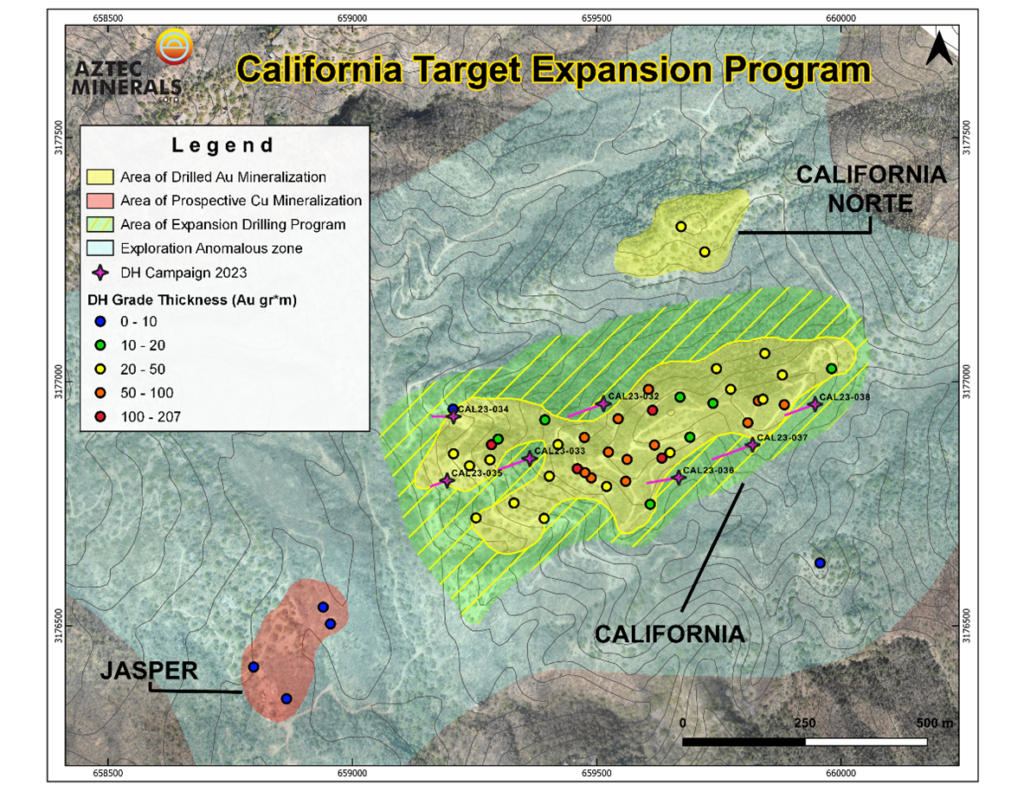 Aztec Minerals amplia huella de mineralización de oro en proyecto ...