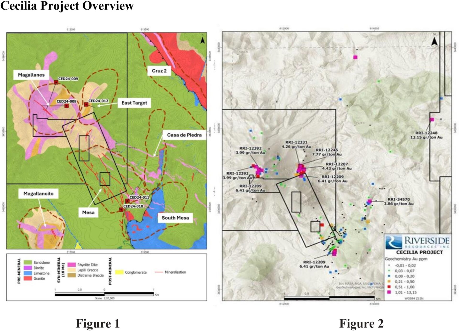 Riverside Resources comienza programa de perforación en proyecto Cecilia - Mining México